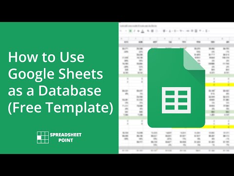How to Use Google Sheets as a Database (Free Template)