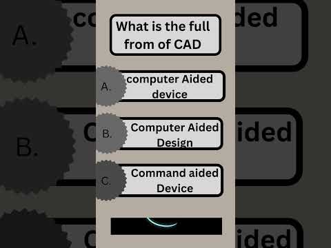 What is the full from of CAD ? #shorts