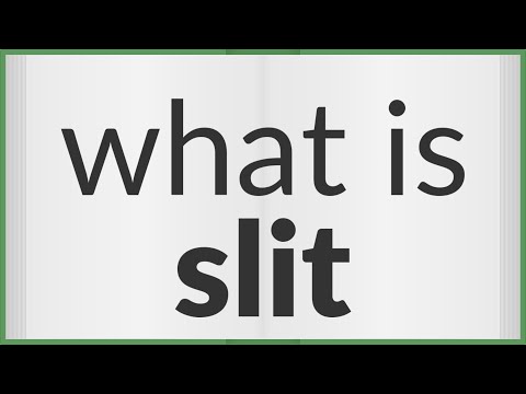 Slit | meaning of Slit