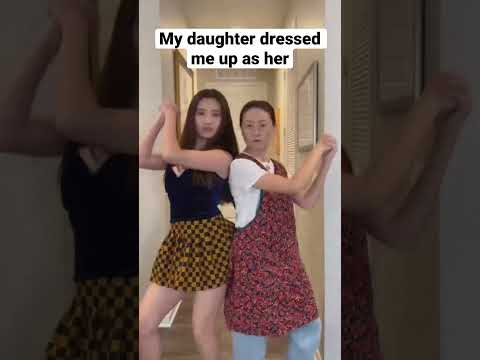 My daughter dressed me up as her! ❤️
