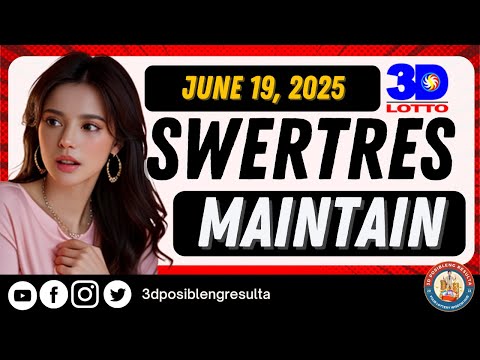 Can YOU Win the Swertres Lottery Today?! 🎉(June 19, 2025) #Swertres #WinningNumbers #Philippines