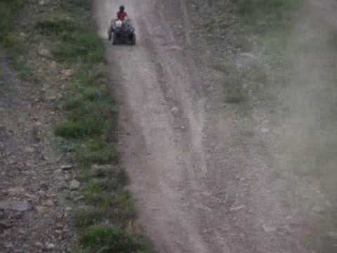 Ben Bias Coming down the Hill Climb