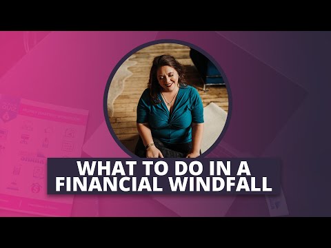 What to do when you receive a large sum of money