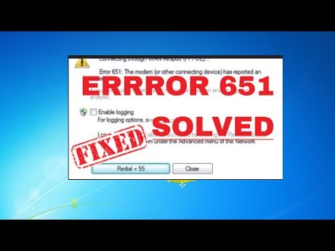 How To Fix Windows 7 Error 651 Internet Connection