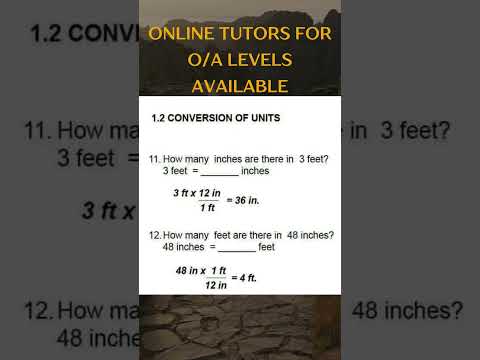Convert inches into feet #inchesintofeet #feetintoinches
