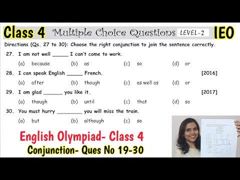 Olympiad Exam For Class 4 English 2023 | English Olympiad Mock Test for Class 4 | IEO Class 4