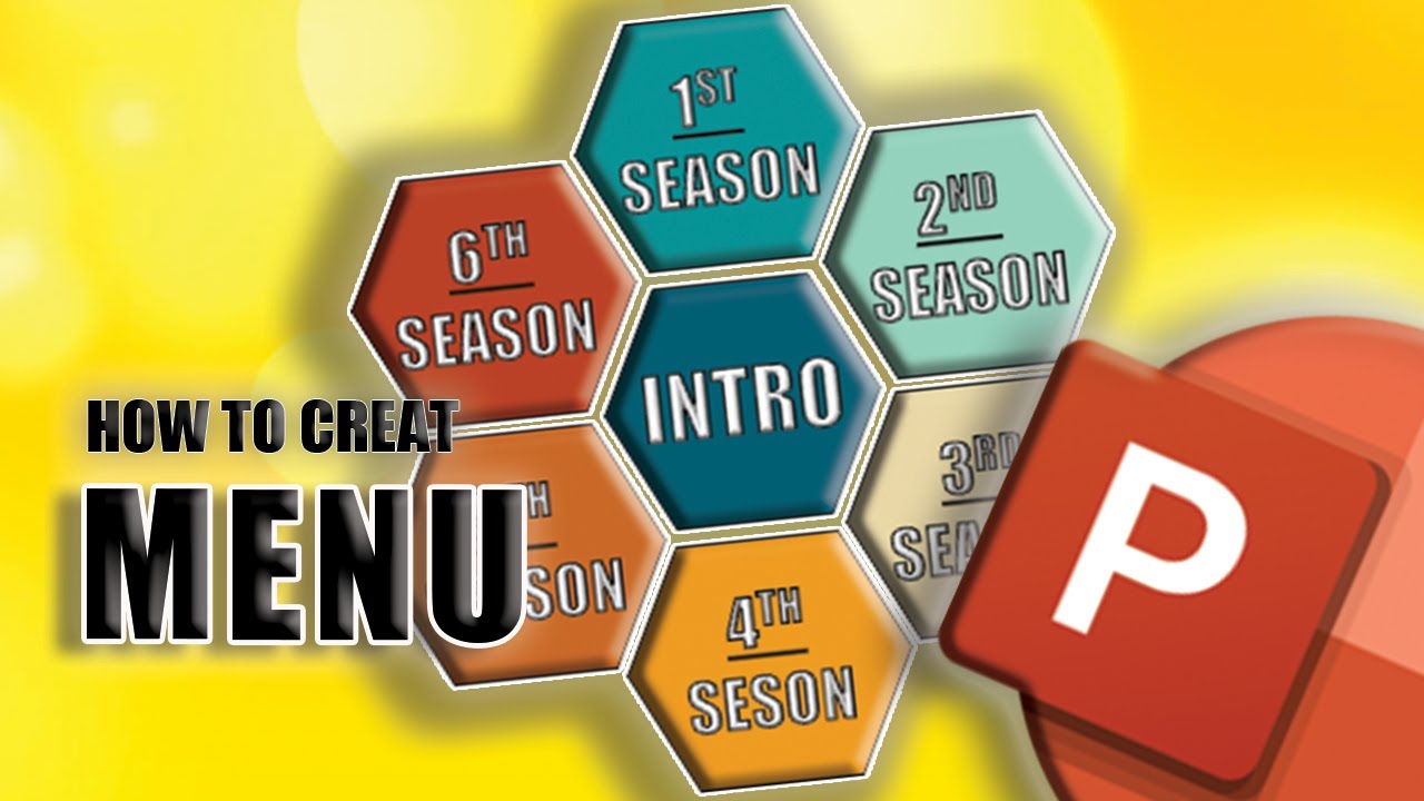 STUNNING MENU : HOW TO CREAT MENU STEP BY STEP IN POWERPOINT