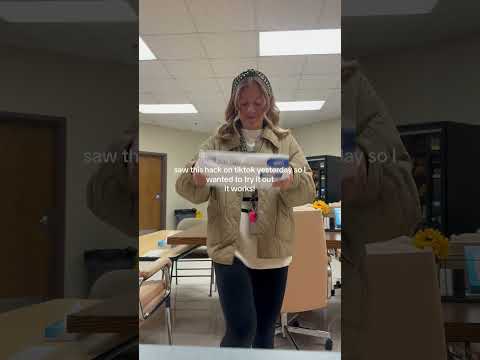Sharing an unnecessary paper hack !! #teachers #teacherlife #teacher #elementaryteacher #classroom