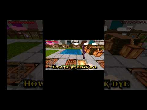 Minecraft: How to Get Black Dye and Wool #shorts
