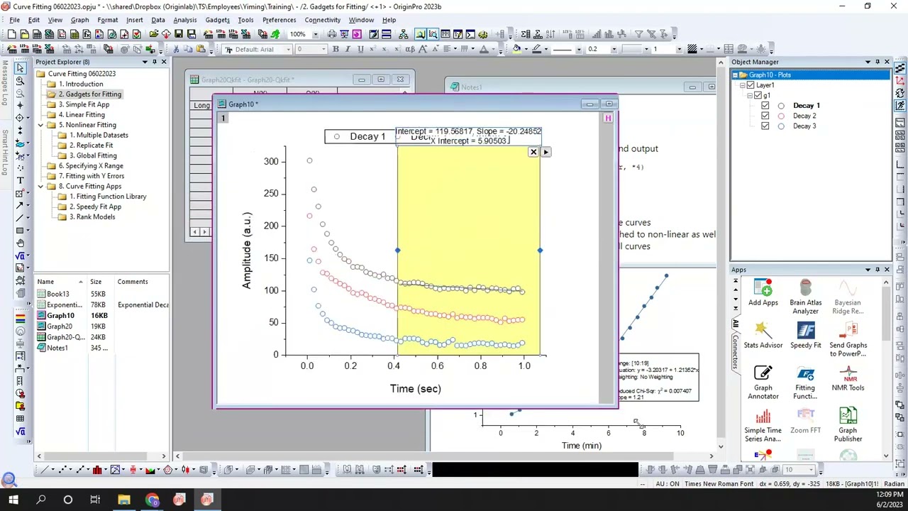 Curve Fitting in OriginPro (Webinar)
