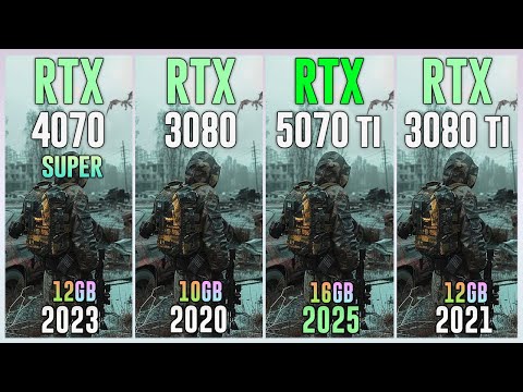 RTX 4070 SUPER vs RTX 3080 vs RTX 5070 TI vs RTX 3080 TI - Test in 25 Games