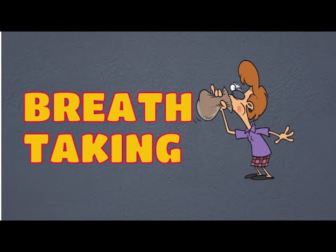 What Does BREATH TAKING Means || Meanings And Definitions With Example in ENGLISH