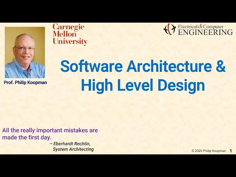 L12 Software Architecture and High Level Design