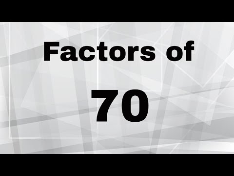 Factors of 70