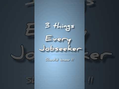 3 Things Every Jobseeker Should Know Before Applying! #careertips #jobs #interpersonalskills