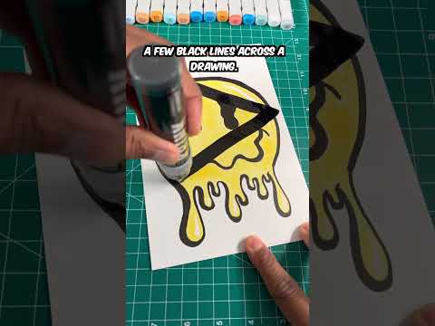 Secret To Drawing The X-Ray Effect | Easy! #shorts #posca #art
