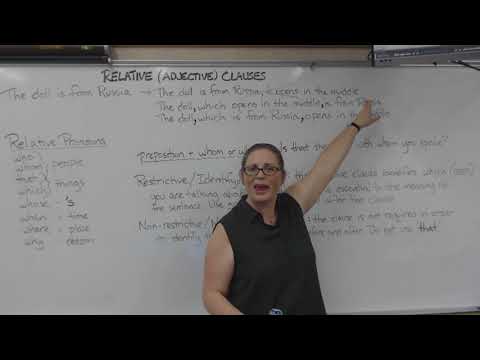 Relative (Adjective) Clauses