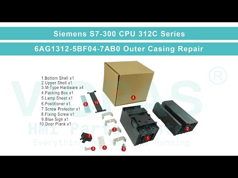 Simatics SIPLUS S7-300 CPU 312C 6AG1312-5BF04-7AB0 Outer Casing Replacement