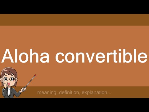 Aloha convertible