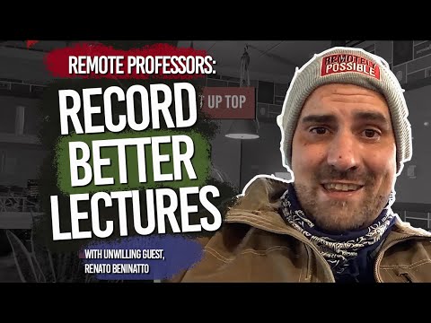 Recording Better Virtual Lectures for University