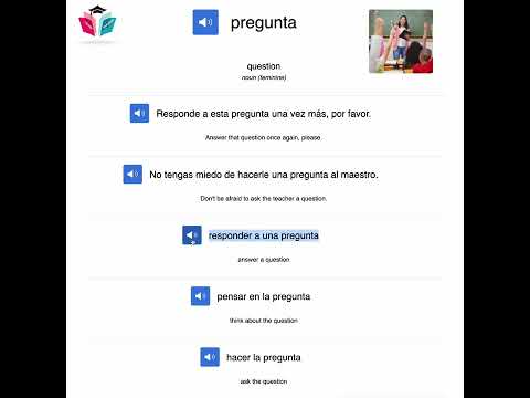 Pregunta ★ Spanish Word of the Day #short #wordoftheday #spanishvocabulary #spanish