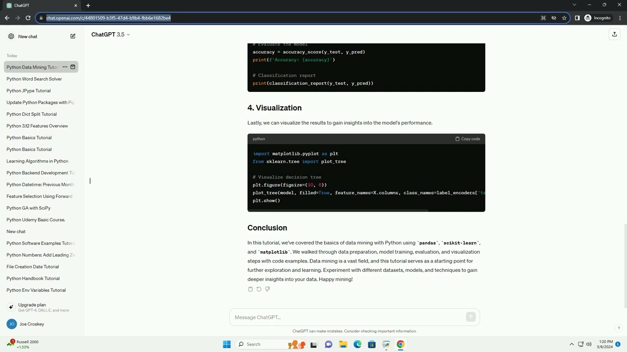 learning data mining with python
