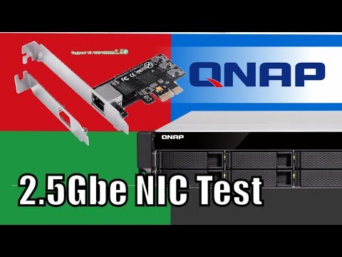 QNAP NAS 2.5Gbe NIC PCIe Test