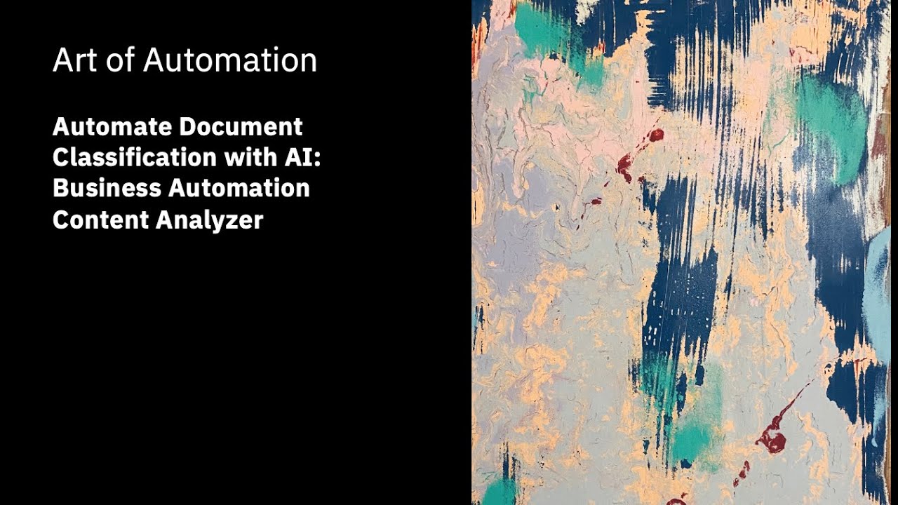 The Art of Automation - Automate Document Classification with Machine Learning