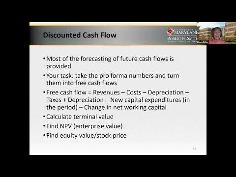 Discounted Cash Flow (DCF) valuation
