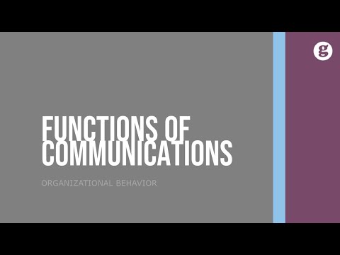 Functions of Communication