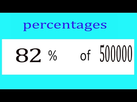 Percentages 82 Percentage(%) of 500000