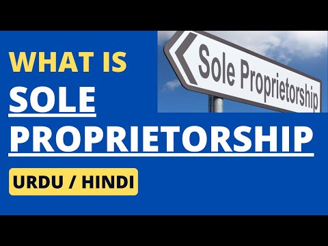 What is Sole proprietorship in Urdu?What is Sole Proprietorship in Hindi?What is Sole Proprietorship