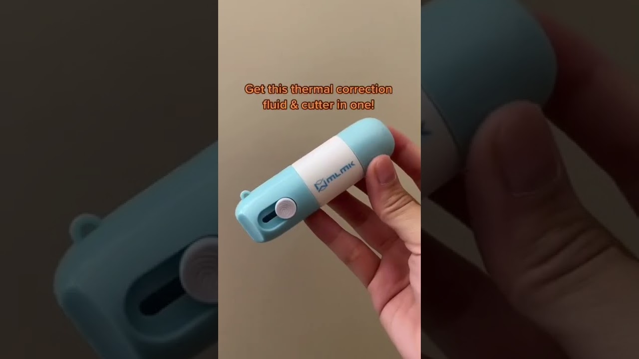 Maraming packages? Protect your private info with this 2-in-1 Cutter & Thermal Correction Fluid! 😉