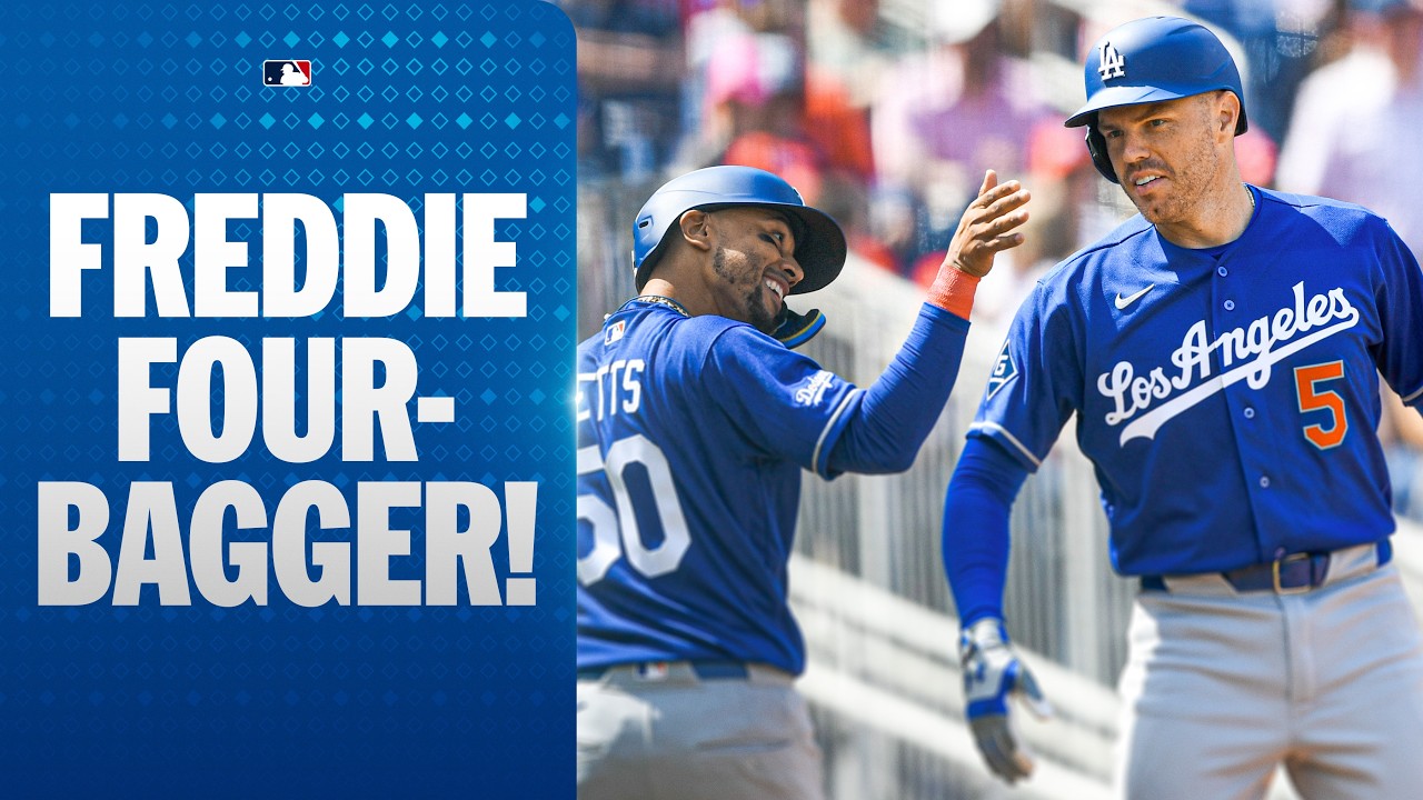 Freddie Freeman hits the Dodgers' 4th home run of the game! 😳 | MLB Highlights