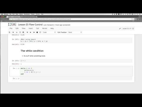 Lesson 03_09 While statements Video Lecture - The Julia Computer ...
