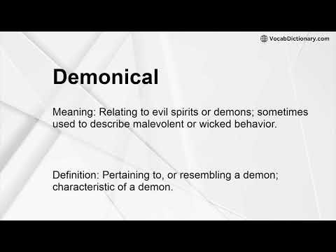 Demonical Meaning