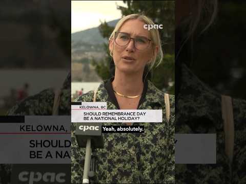 🌺 Should Remembrance Day be a national holiday? #shorts