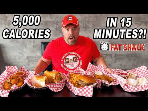 Can I Finish Fat Shack's 5,000 Calorie "5K" Menu Eating Challenge Within 15 Minutes?!