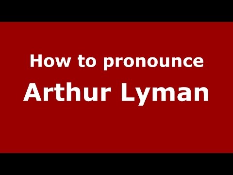 How to pronounce Arthur Lyman (American English/US) - PronounceNames.com