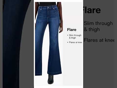 💕👖I N C INTERNATIONAL CONCEPTS Women's High Rise Flare Jeans Macys #shorts high waisted bell bottoms
