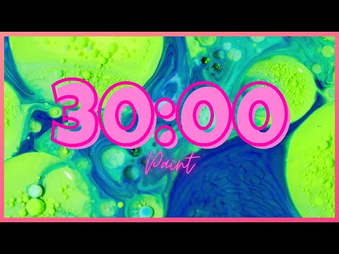 30 Minute TIMER With Cozy Relaxing Music [CALM-CLASSROOM-PAINT]