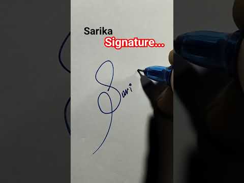Sarika sign ✍️😘💯#shorts