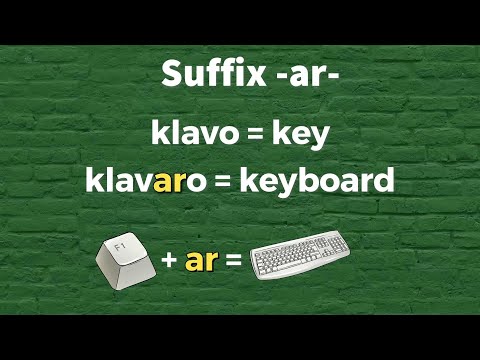 Esperanto: Suffix -ar-
