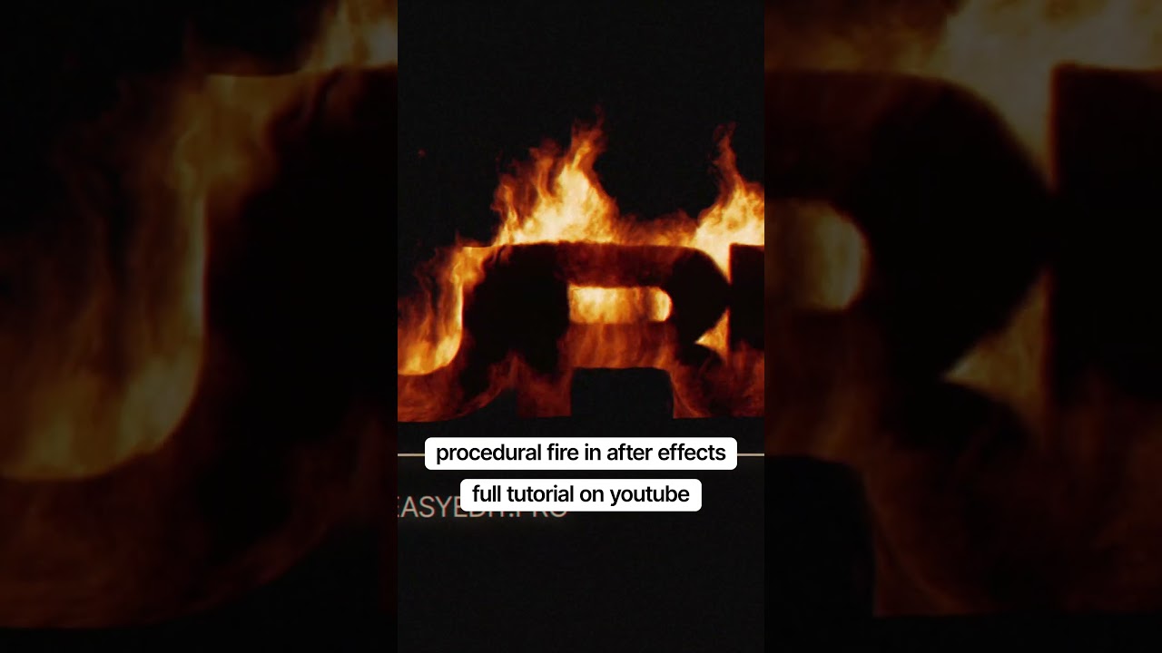 Create a procedural fire text effect without any plugins in After Effects!