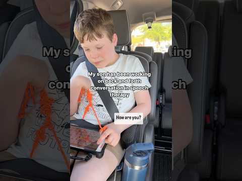 Asking How are you with an AAC Device! #autism #autistic #nonspeaking #aac #aacdevice #howareyou