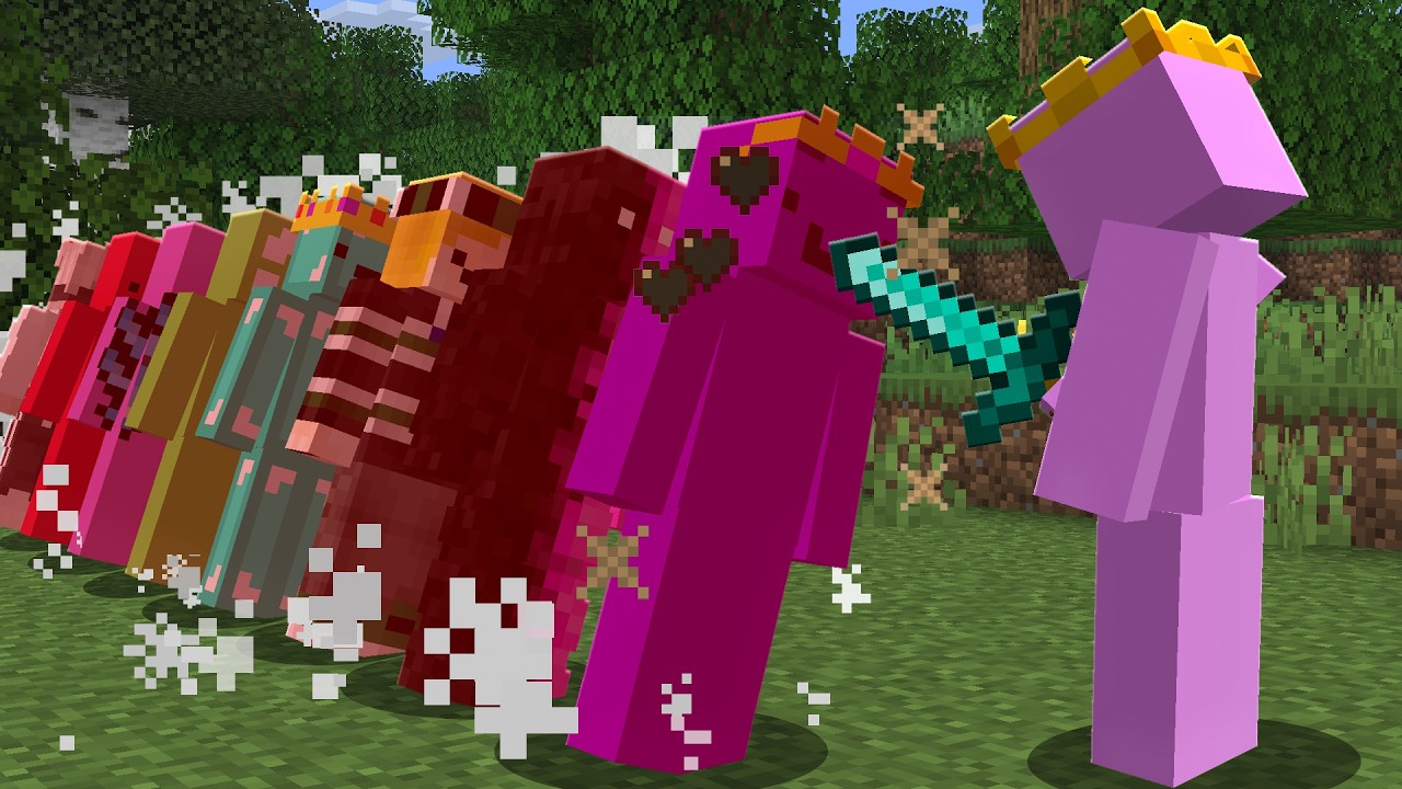 9 YouTubers Share 1 Life in Minecraft