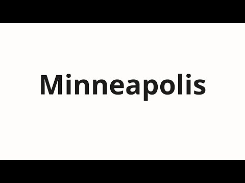 How to pronounce Minneapolis