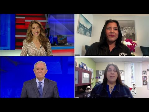 Karla Hernandez-Mats and Anna Fusco discuss school issues on TWISF