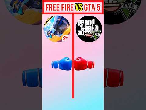 GTA 5 vs Free Fire comparison 🔥 Free Fire vs GTA 5 ⚡[SG5 FFM]#shorts #freefire #gta5 #ff #comparison