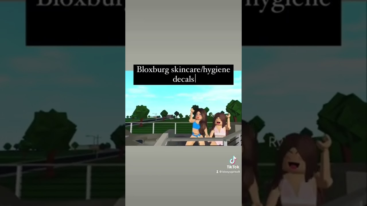 Bloxburg Skincare and hygiene decal codes